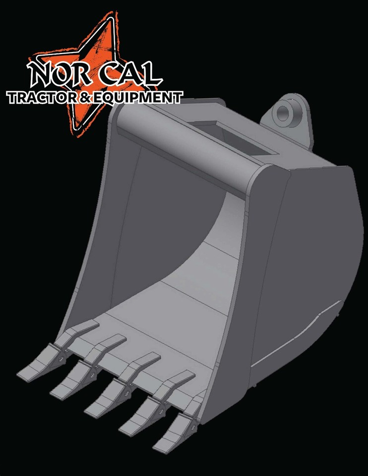 NEW 24" TAG QUICK ATTACH BUCKET: FITS BACKHOE & EXCAVATORS W/ 1/4 YARD ...