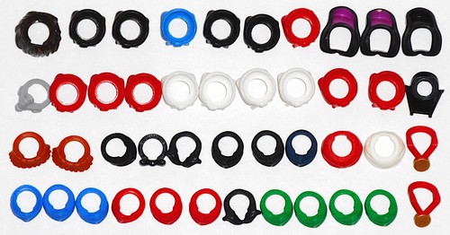 LEGO 44 Piece Mixed Neckerchief Headgear Lot Assorted Colors White Grey ...