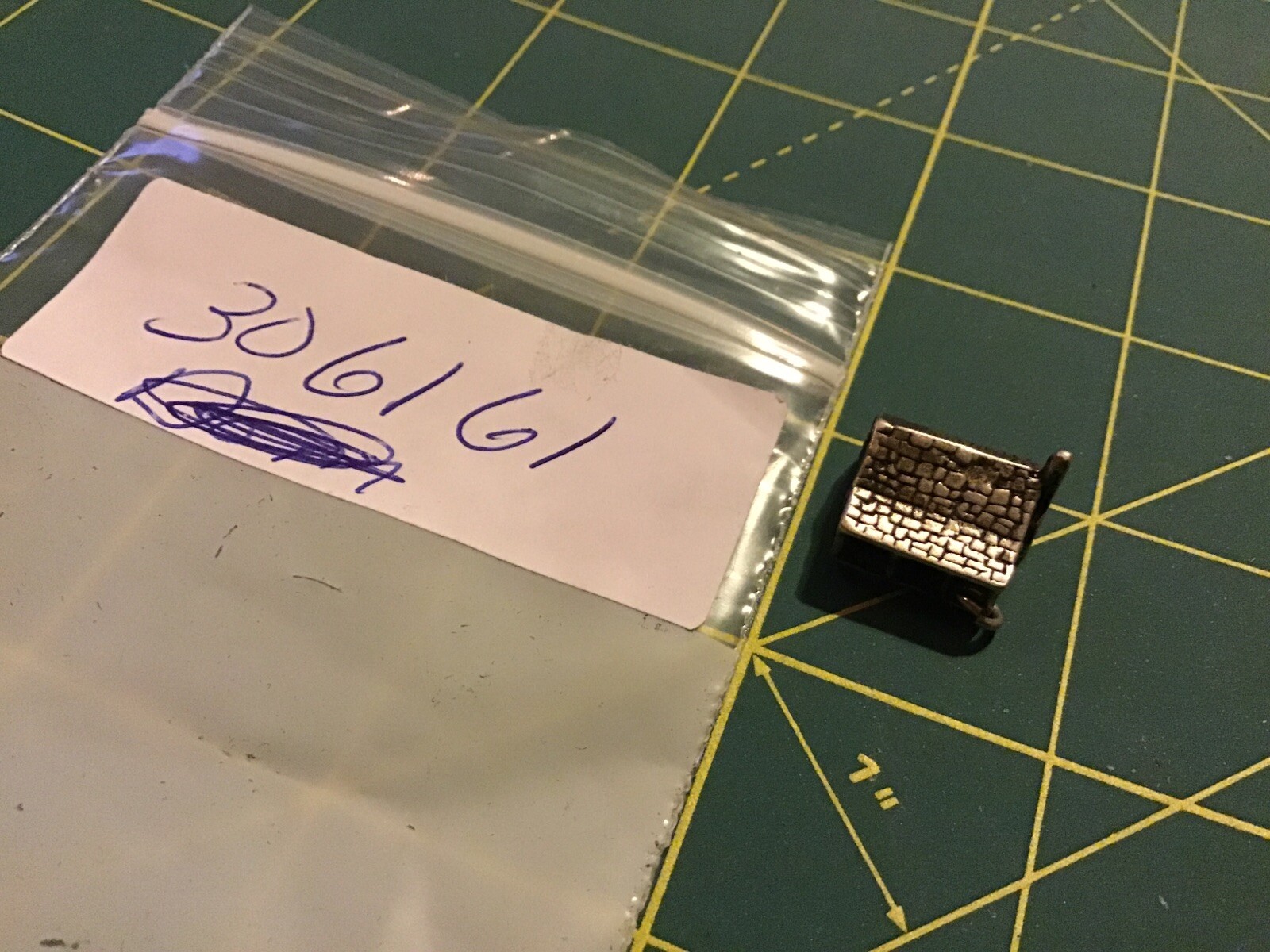 925 Sterling Silver Log Cabin Charm Made in USA - Gem