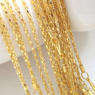 40pcs Gold plated Hollow snake chain Sweater chain Necklace - &16.5" | eBay