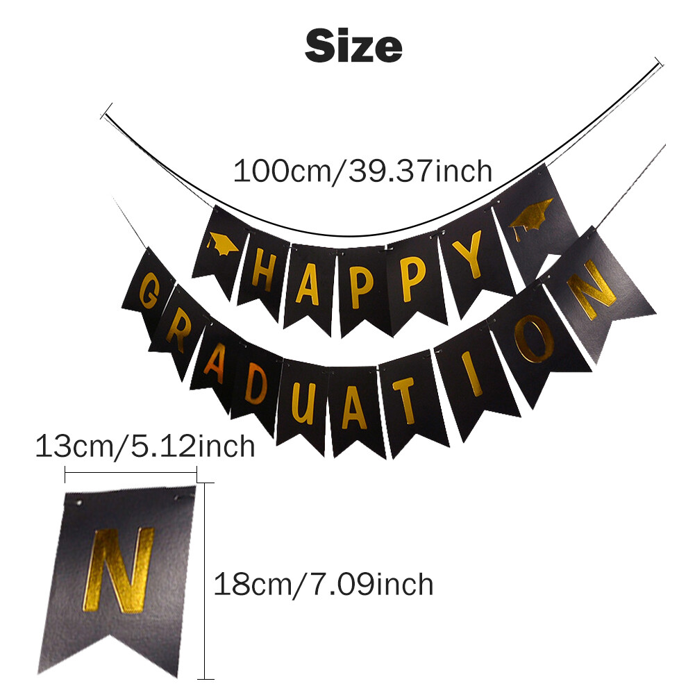 Happy Party Supplies With Rope Congrats Grad Graduation Banner Signs | eBay