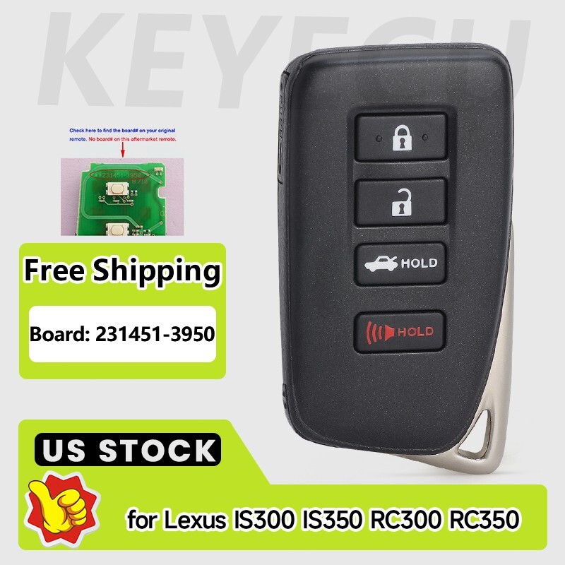 for 2021 2022 Lexus IS300 IS350 RC300 RC350 RCF Smart Key Remote Fob ...