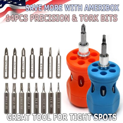 14 IN 1 Small MINI REPAIR PRECISION SCREWDRIVER TORX TOOL KIT SET ...