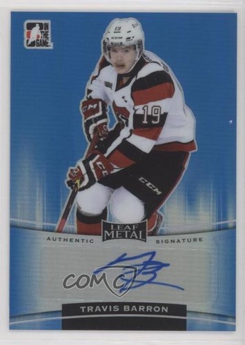 2014-15 ITG Leaf Metal Blue Prismatic /25 Travis Barron #BA-TB1 Auto | eBay