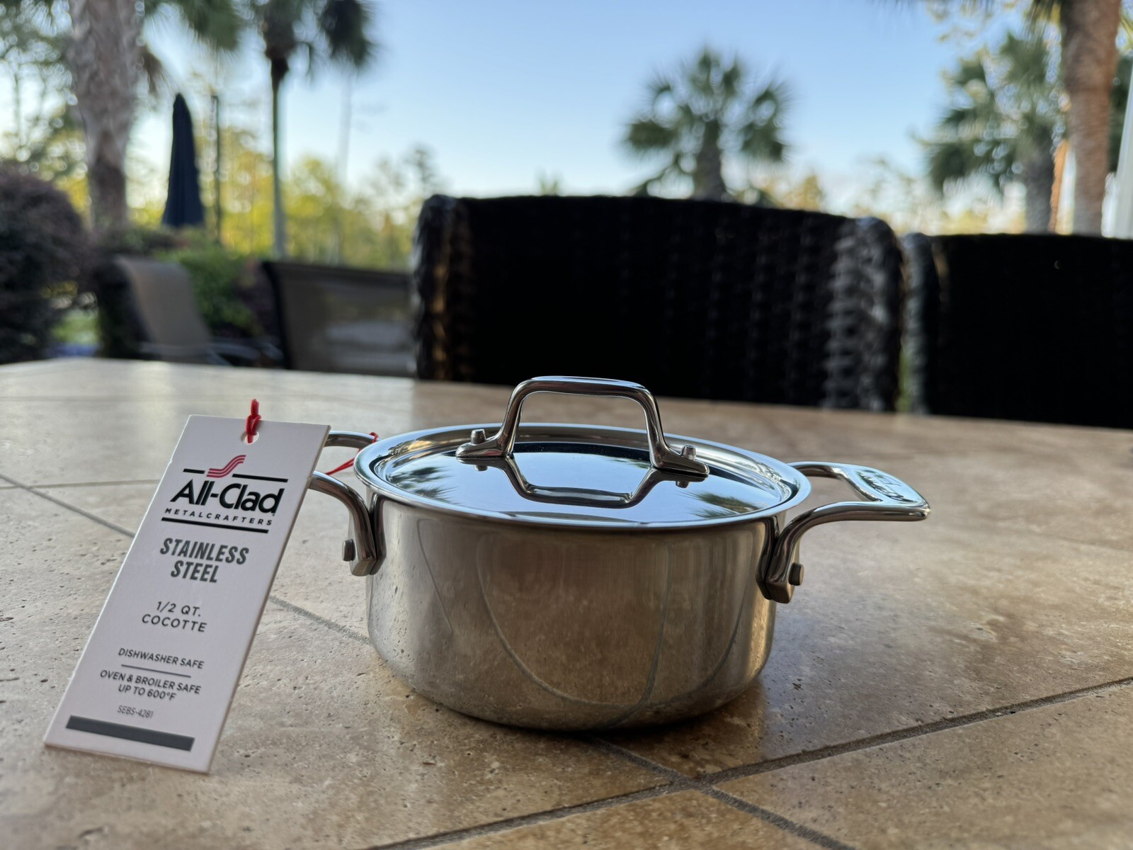 All-Clad 0.5 Qt Stainless Steel Cocotte Mini Pot With Lid BRAND NEW ...