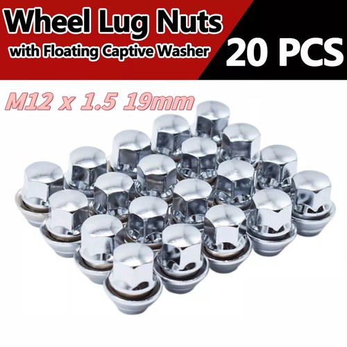 20X 19mm M12 x 1.5 Bolt Solid Alloy Wheel Nuts For Ford Kuga Mondeo C ...