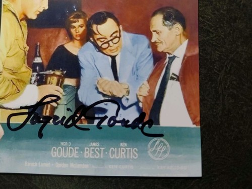 INGRID GOUDE Hand Signed Autograph 4X6 Photo - SEXY MODEL Actress ...