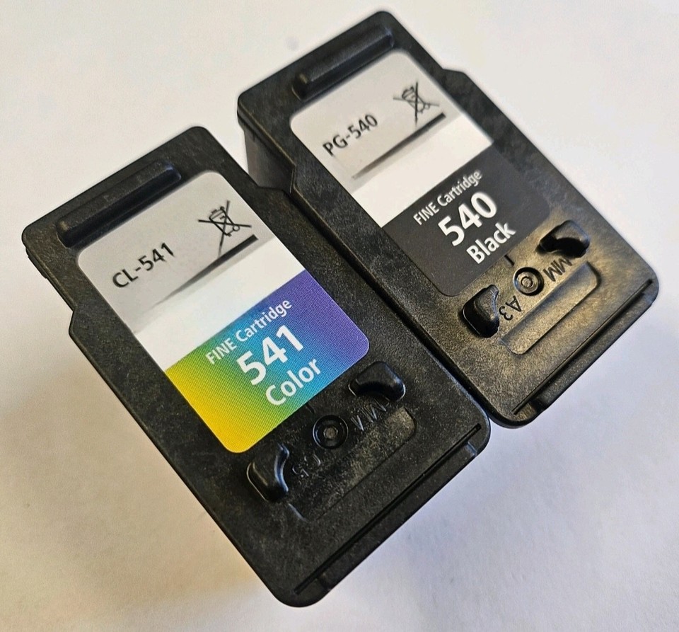 Refilled Ink For Canon 540XL Black And 541XL Colour Pixma MG3650s PG ...