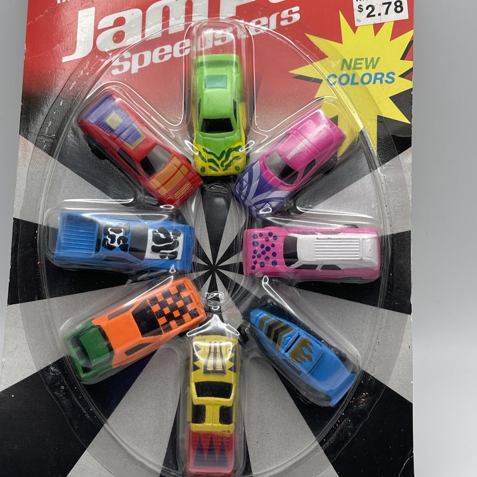 TOOTSIE TOY Jam Pac Speedsters 8 NIB Die Cast Metal Cars New Colors ...