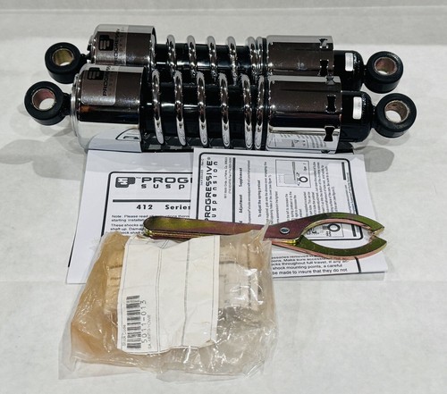 Progressive Suspension 412 Series 11"in. Chrome Shocks For Select ...