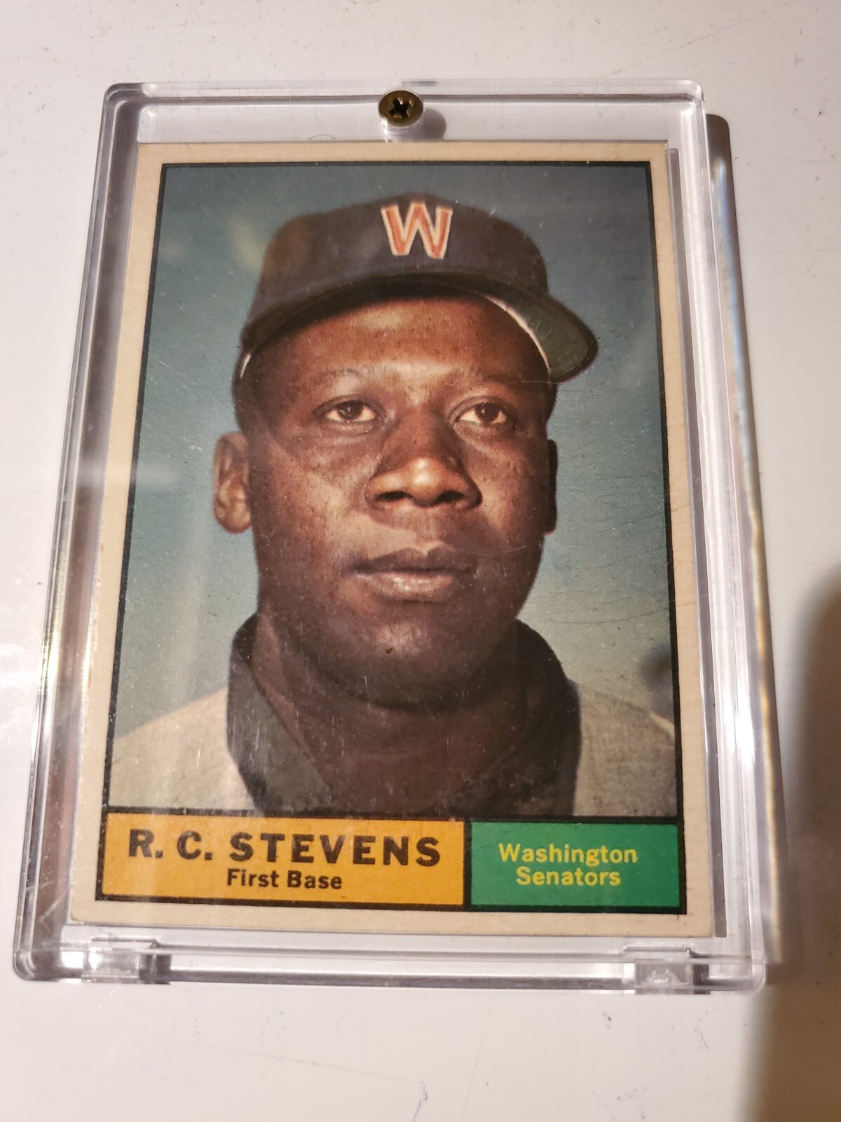 1961 Topps RC Stevens Baseball Card not graded EX. Washington senators ...