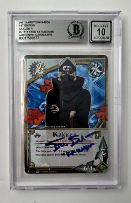 Fred Tatasciore Signed Kakuzu Card Naruto TCG Autograph 10 Slabbed ...