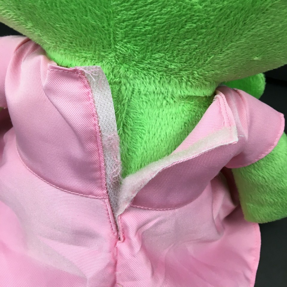 Sweet Frog Jumbo 20" Plush Frozen Yogurt Mascot Pink Dress Fully Rely ...