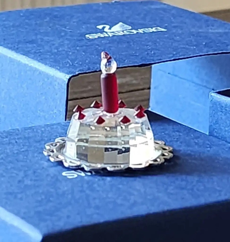 Swarovski Happy Birthday Cake 9462 NR 000 002 Crystal Memories Swan ...