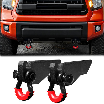 New Front Steel Tow Hook Mount Bracket and D-Ring Fit 2007-2021 Toyota ...
