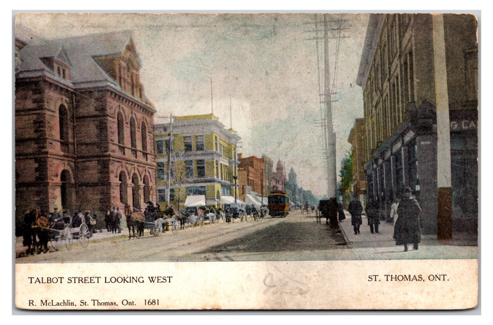 Early 1900s - Talbot Street - St. Thomas, Ontario - Canada Postcard ...