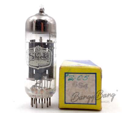 Shield 6S4 Vertical Deflection Amplifier TV Triode Audio Vacuum Tube ...