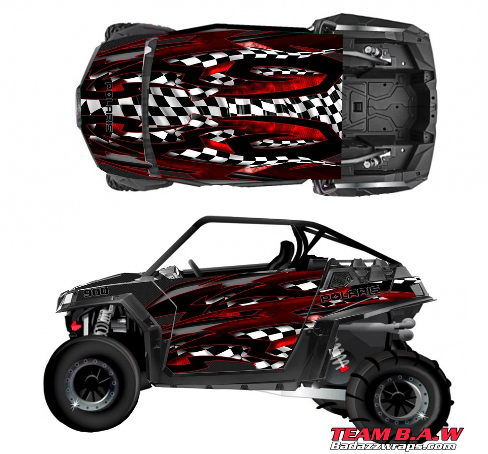 Polaris RZR 900 Design Street Race Decal Graphic Kit Wraps UTV Hood ...
