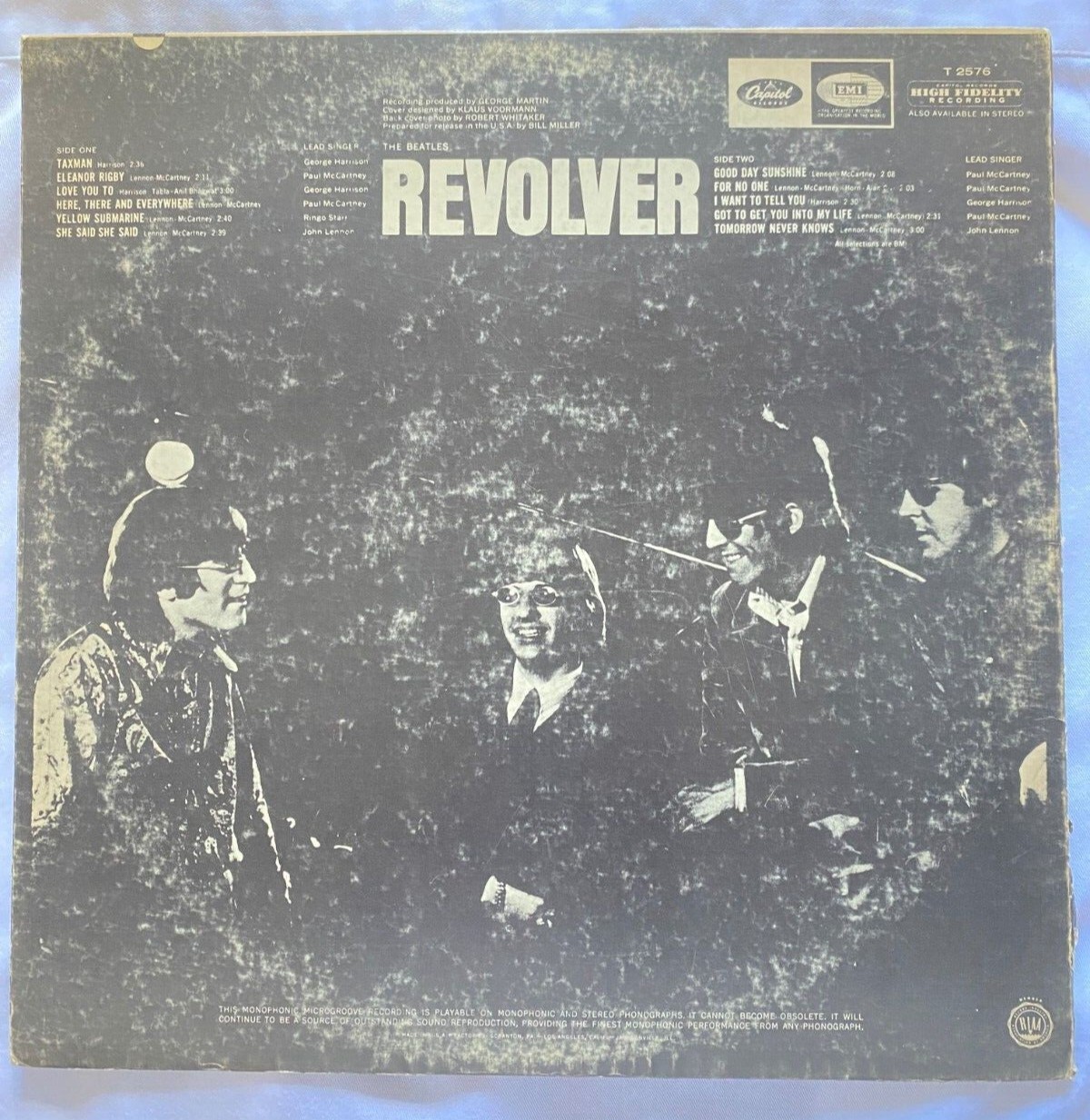 REVOLVER by The Beatles, Vinyl LP, Mono August 1966 Capitol T-2576 | eBay