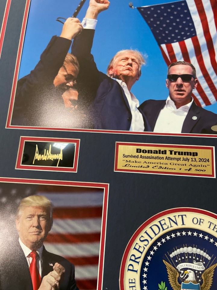 Donald Trump Engraved Signature Assassination Attempt Survival ...
