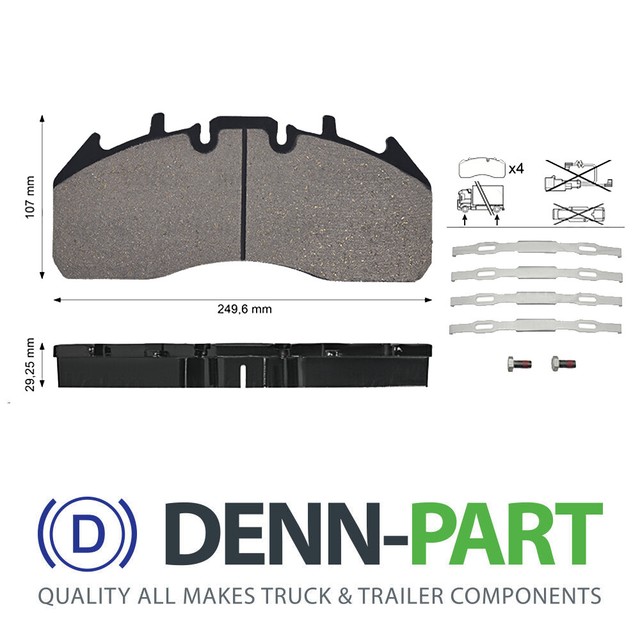 Valeo 882246 Fits VOLVO FH FM & RENAULT Magnum Brake Pad Set 20568714 ...