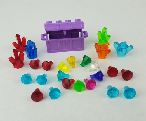 Lego Treasure Jewels Crystal Rock Purple Lavender Chest and Diamonds ...