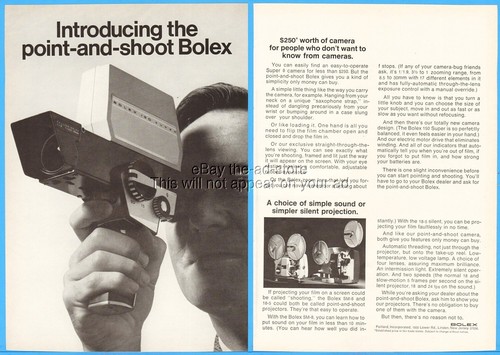 1967 Paillard Bolex 150 Super 8mm Movie Camera SM8 18-5 Projector ...