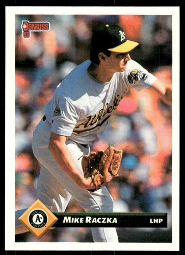 1993 Donruss Baseball Card Mike Raczka Oakland Athletics #183 | eBay