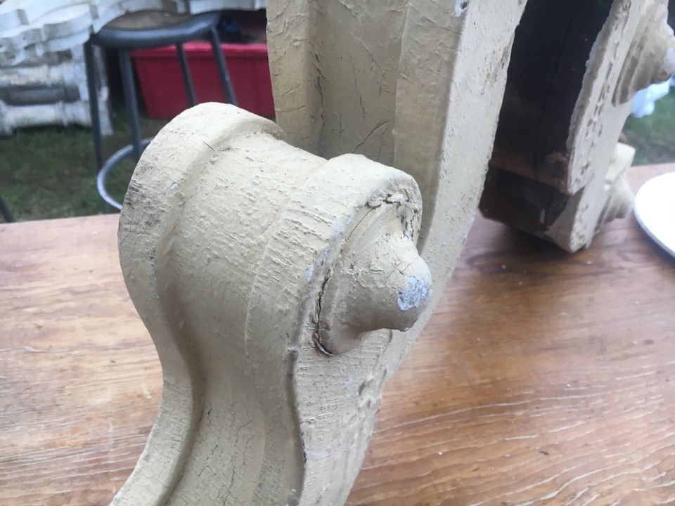 Pair c1880's Victorian gingerbread gothic corbels porch brackets ...
