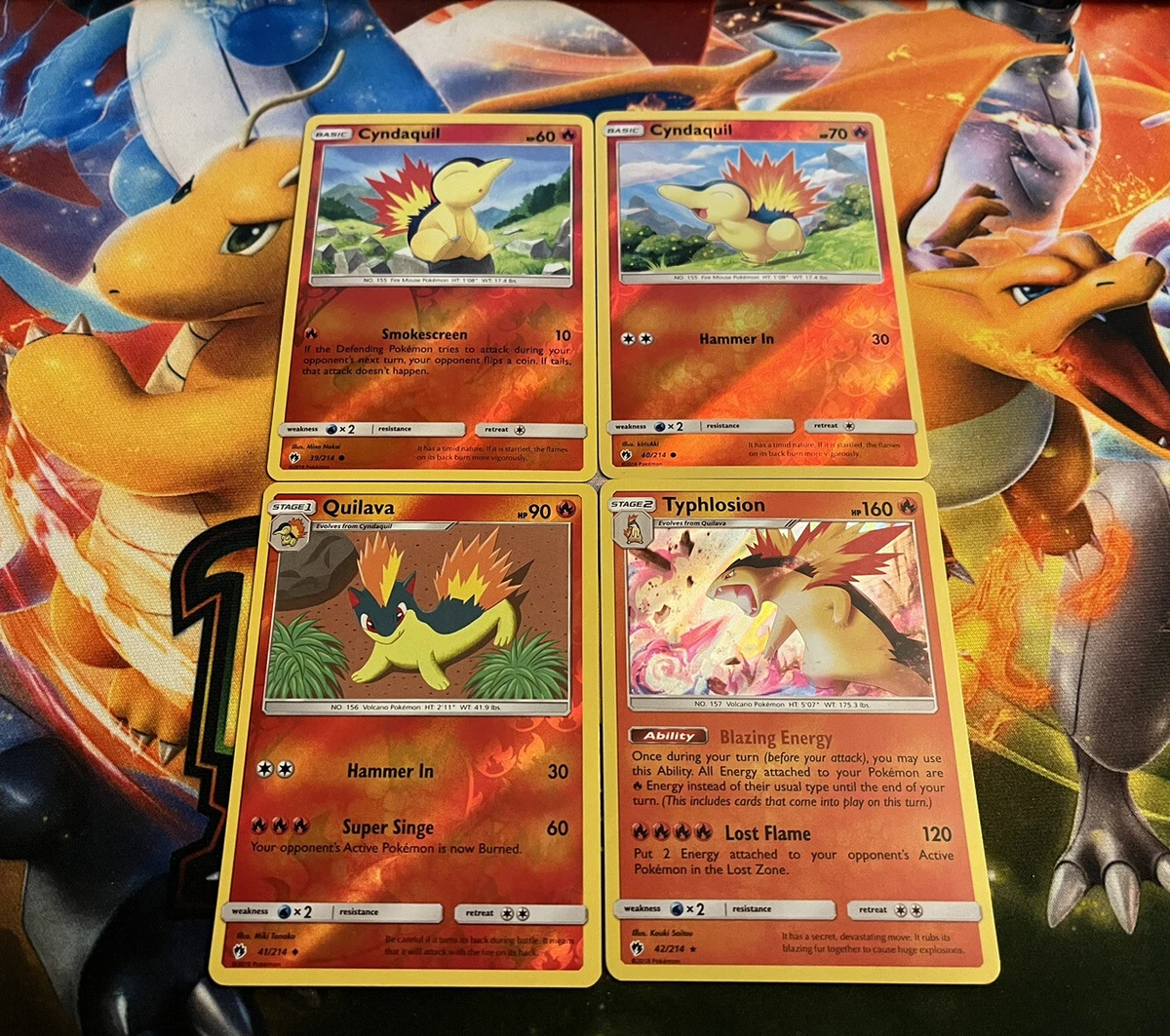 Pokemon Cyndaquil Evolution Card