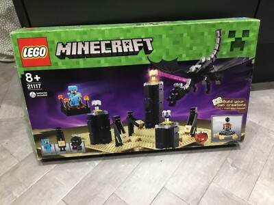 Used LEGO MINECRAFT 21117 The Ender Dragon Set Steve Enderman Figures ...