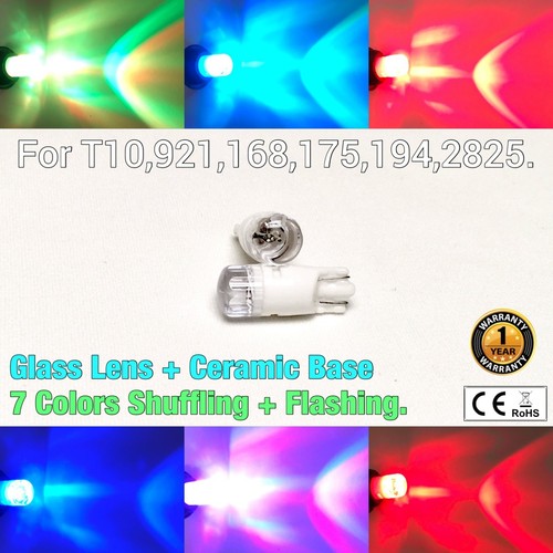 T10 W5W 194 168 2825 12961 Reverse Backup Light Rainbow LED Bulb M1 M ...