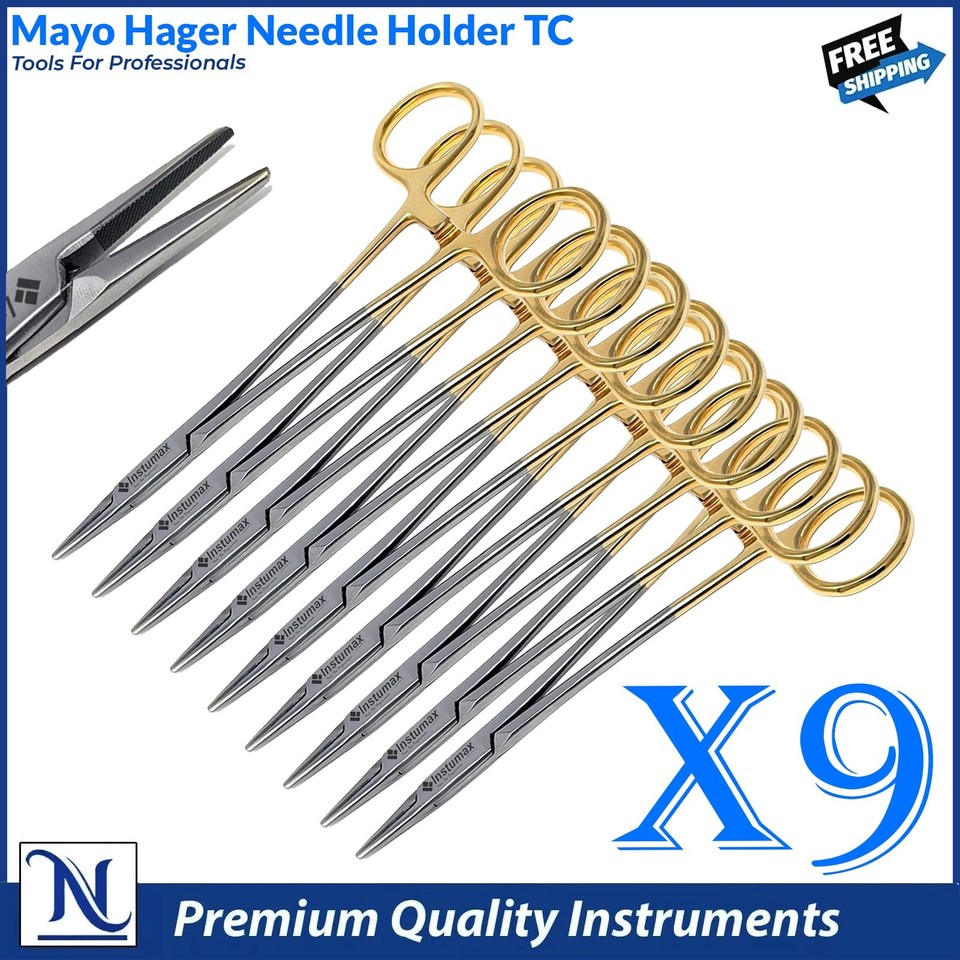 Surgical Needle Driver – Mayo-Hegar TC Needle Holder Precision Tool | eBay
