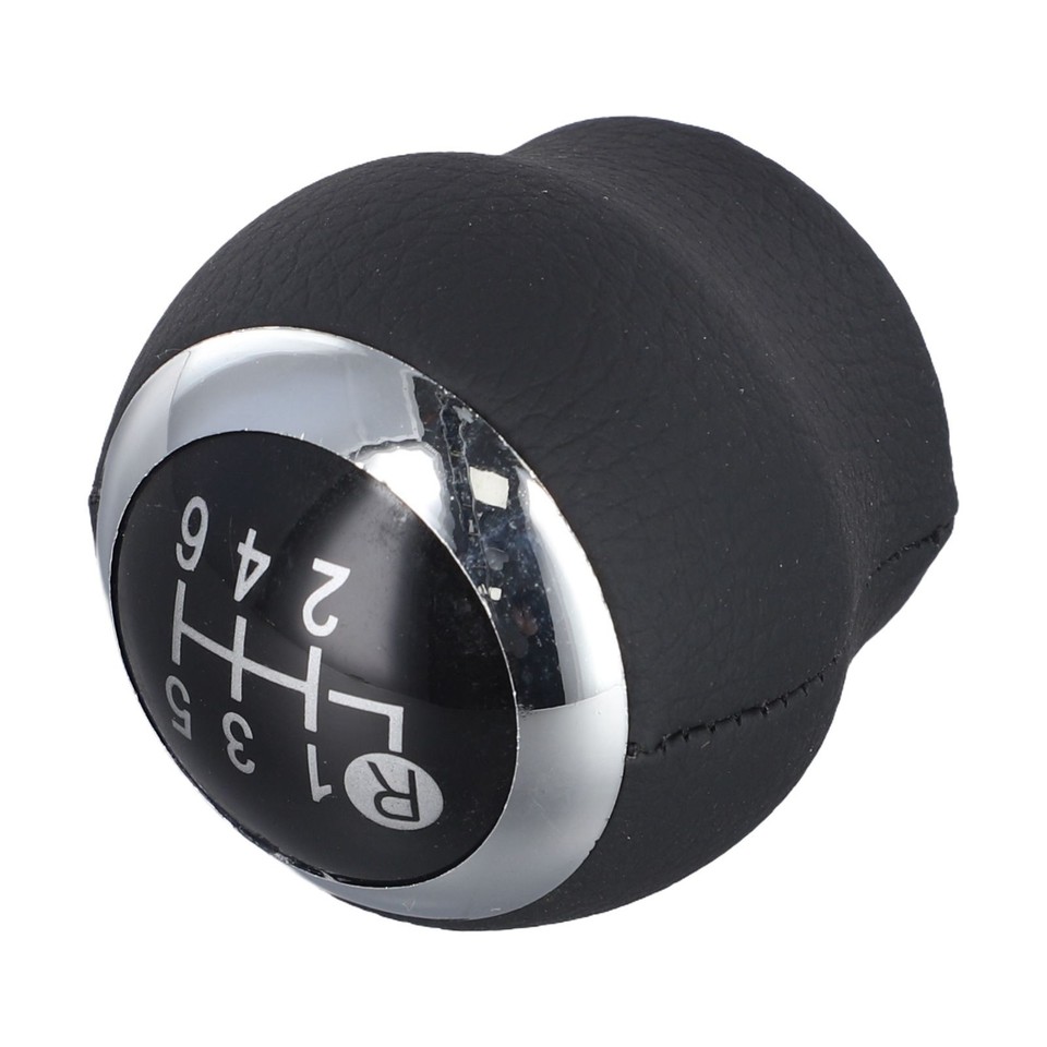 6 Speed Gear Shift Knob 6-Speed Shift Knob Clear Numbering Glossy Black ...