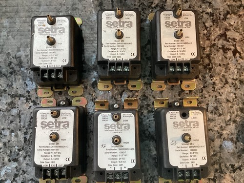 SETRA MODEL 264 Low Pressure Transducer 26412R5WD11A1C | eBay