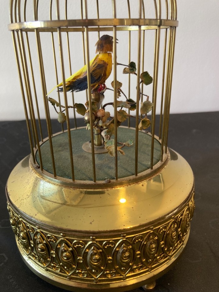 Vintage Singing Bird Cage Automation | eBay