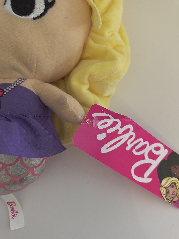Barbie Mermaid Chibi Plush Stuffed Toy Doll With Tag Blonde Hair | eBay