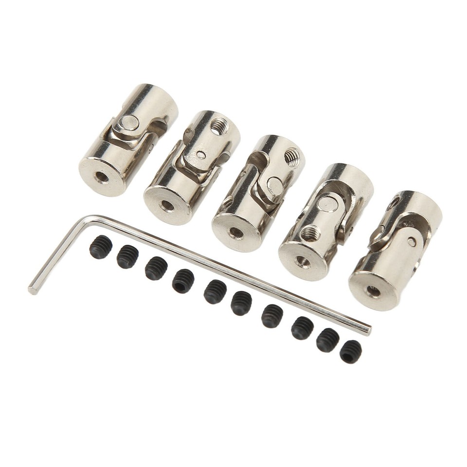 5PCS 2mm Universal Joint Shaft Coupling 2 Section Universal Joint ...