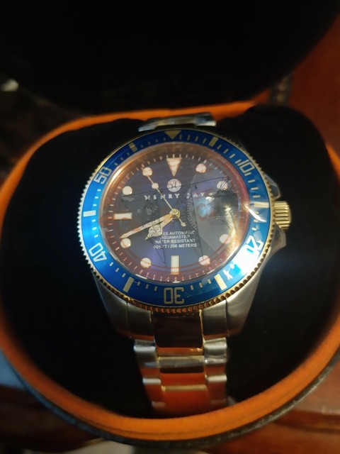 Henry Jay Mens Limited Edition Swiss Automatic Aquamaster HJ2010 for ...