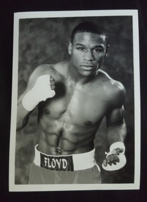 Floyd Mayweather Jr. black and white promotional photo 5 x 7 inches TMT ...