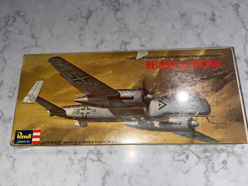 Revell 1:72 WWII Heinkel He-219 Owl Vintage Model Plane Kit H-112-130 ...