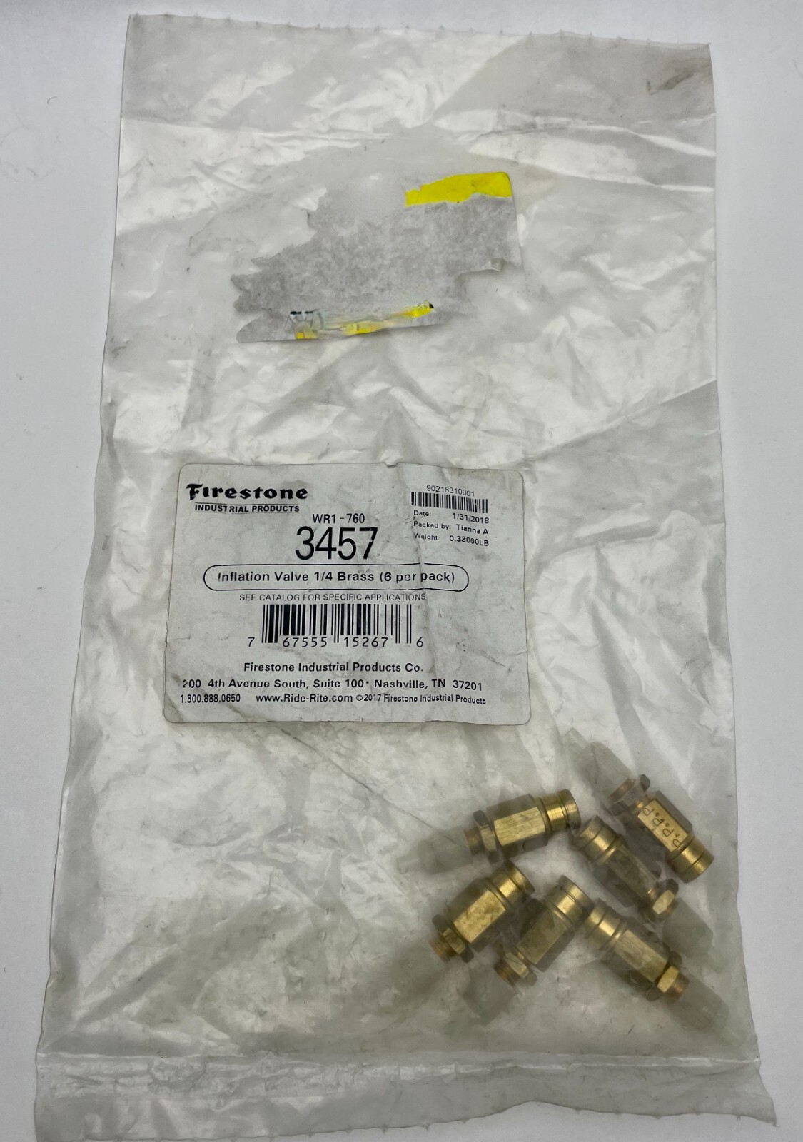 3457 Firestone Ride Rite Inflation Valve for sale online | eBay