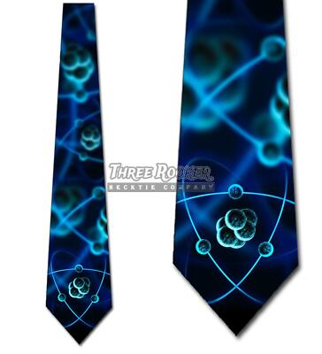 Science Ties Mens Chemistry Necktie Atom Tie | eBay