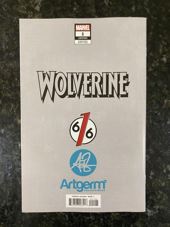 WOLVERINE #1 KENDRICK KUNKKA LIM VIRGIN LTD 1000 SABERTOOTH BATTLE ...