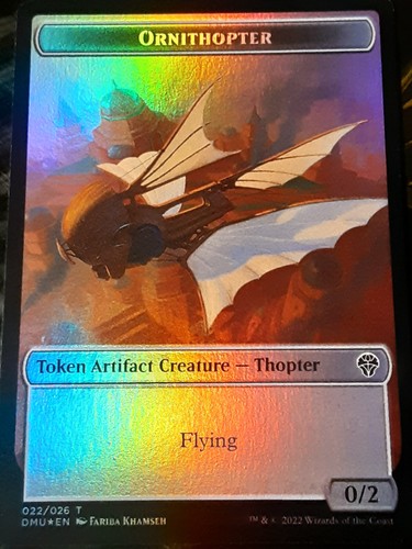 Ornithopter - Bird token FOIL , Dominaria United , NM ,MTG , FREE ...
