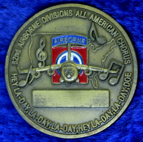 US Army 82nd Airborne Division Chorus Challenge Coin PT-18 | eBay
