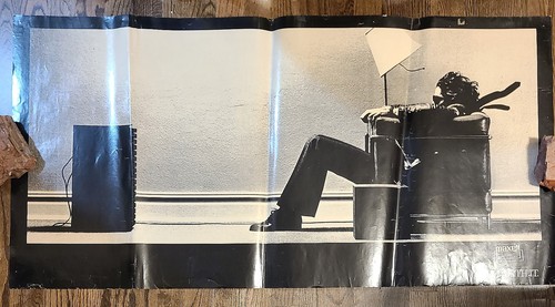 Original Maxell Poster It's Worth It - Man Blown Away by Speaker Sound ...