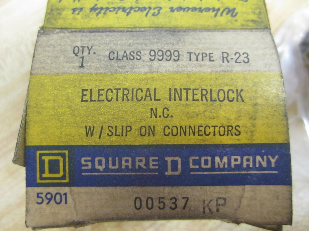 Square D 9999-R-23 Electrical Interlock W/Connectors 9999R23 | eBay