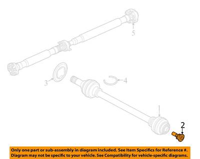 BMW OEM 19-21 X5,X6,X7 Rear Suspension Axle Differential-Axle ...