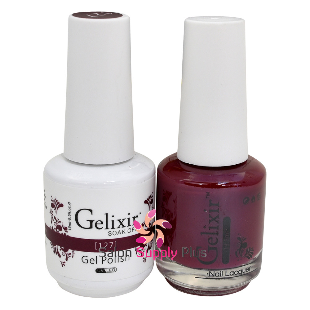 GELIXIR Soak Off Gel Polish Duo Set (Gel + Matching Lacquer) - 127 | eBay